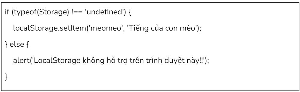 Local Storage là gì? Các thao tác cơ bản với Local Storage
